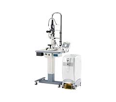 Fotocoagulador integral Nidek GYC-500 compacto consola y adaptador a lampara de Hendidura ...