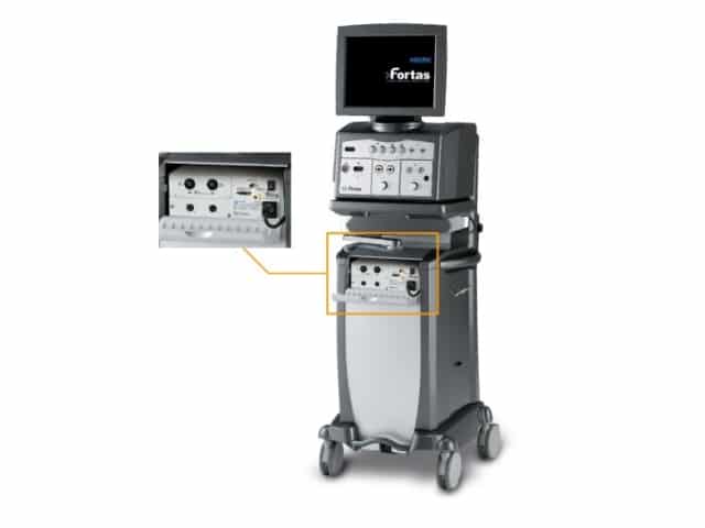 Fotocoagulador integral Nidek GYC-500 compacto consola y adaptador a lampara de Hendidura SEMI ...